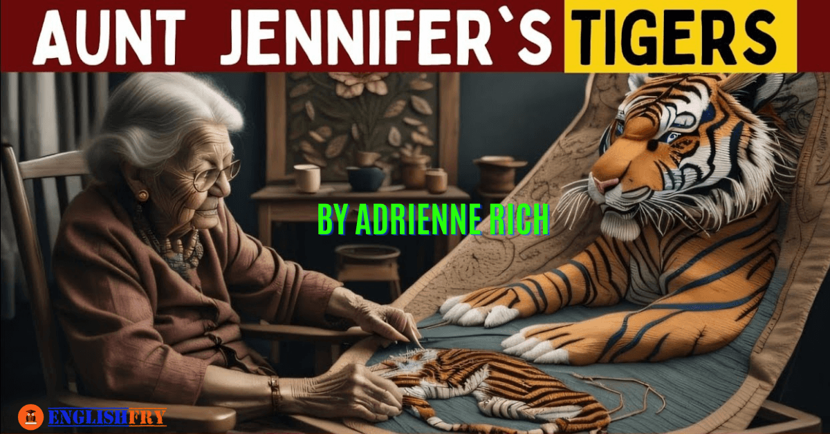 NCERT Solutions For Class 12 Flamingo English Aunt Jennifer’s Tigers ...